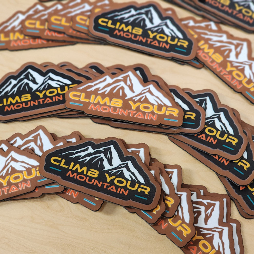 Custom UV Printed Leather or Acrylic Patches - Wholesale Packages - MR ...