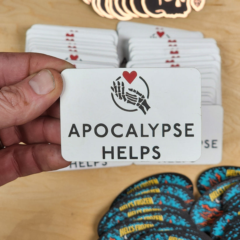 Custom Laser Engraved Leather or Acrylic Patches - Wholesale Packages ...