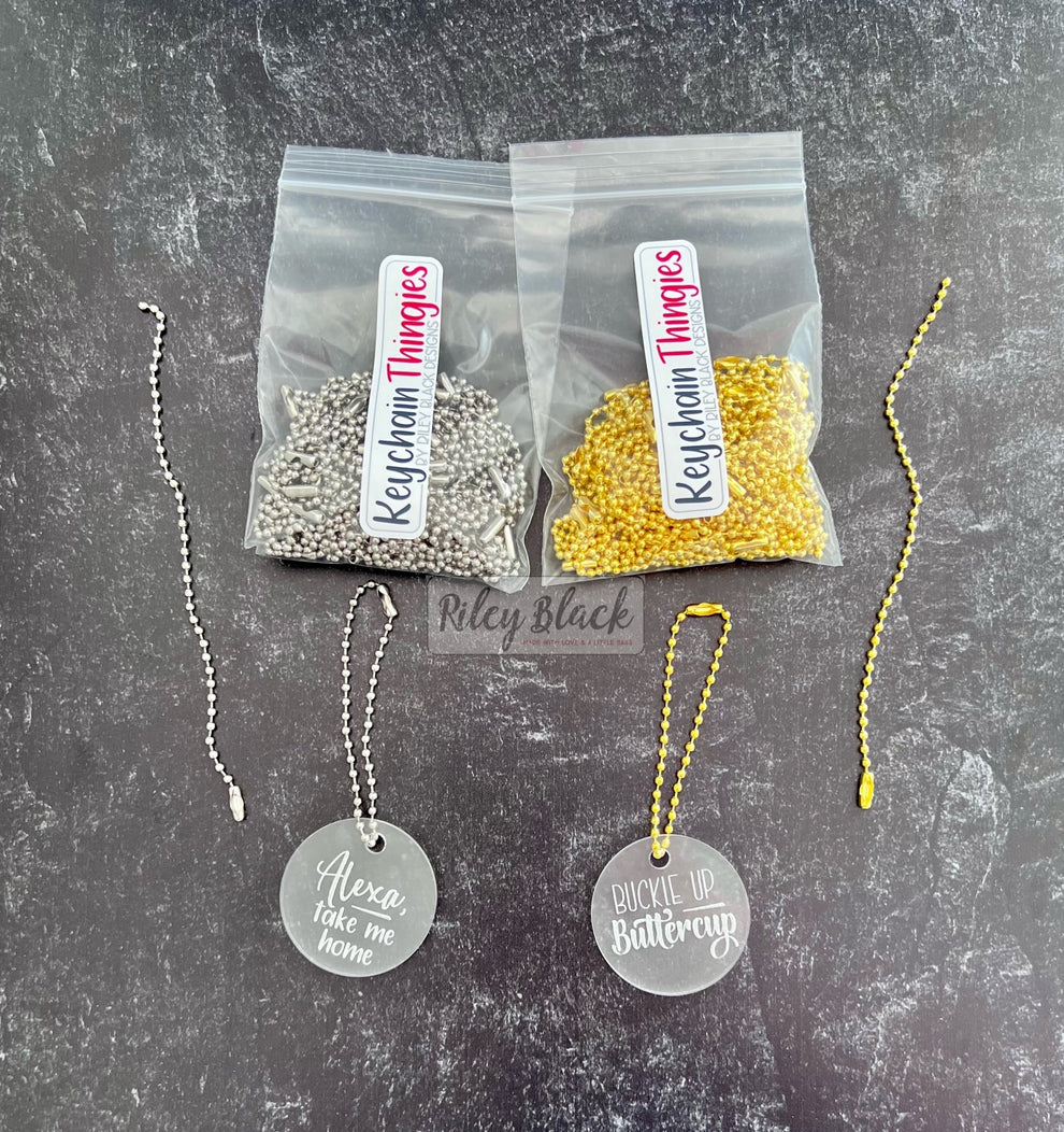 50 Ball & Chain Keychain Thingies – Lone Star Adhesive