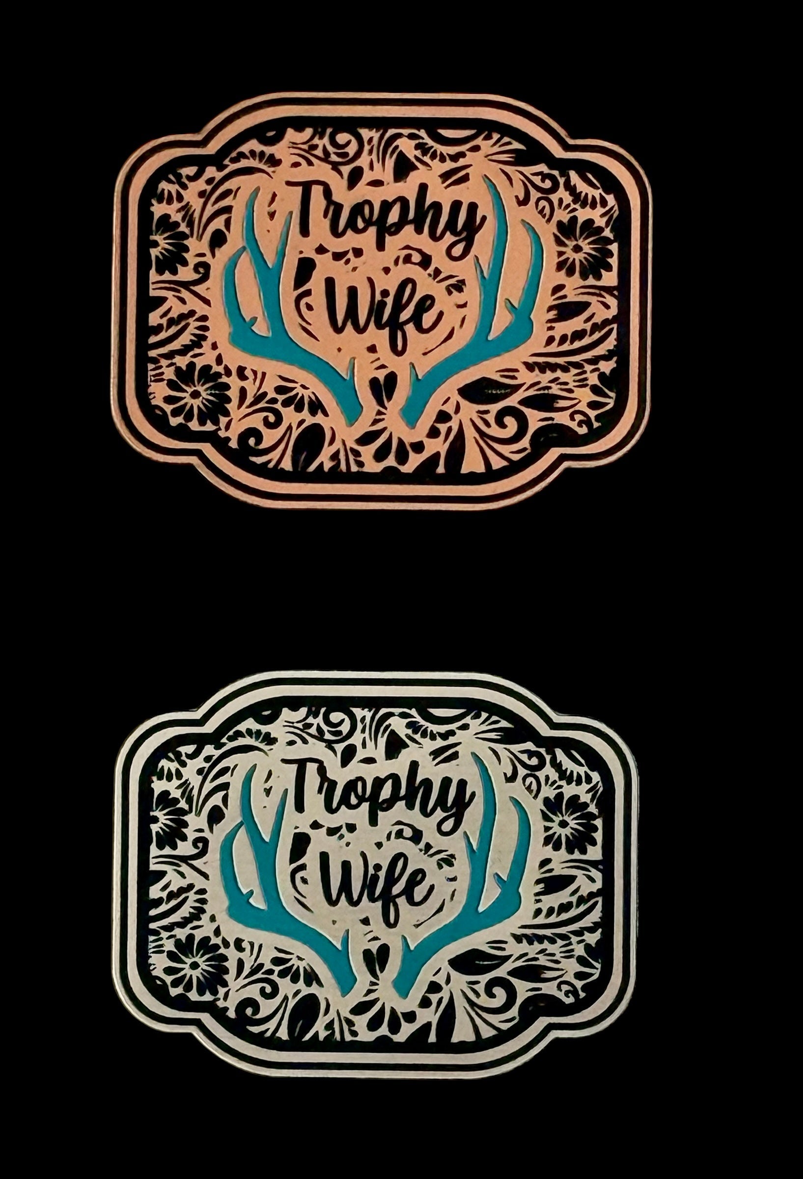 Trophy Wife Acrylic Laser Engraved Hat Patch – Lone Star Adhesive