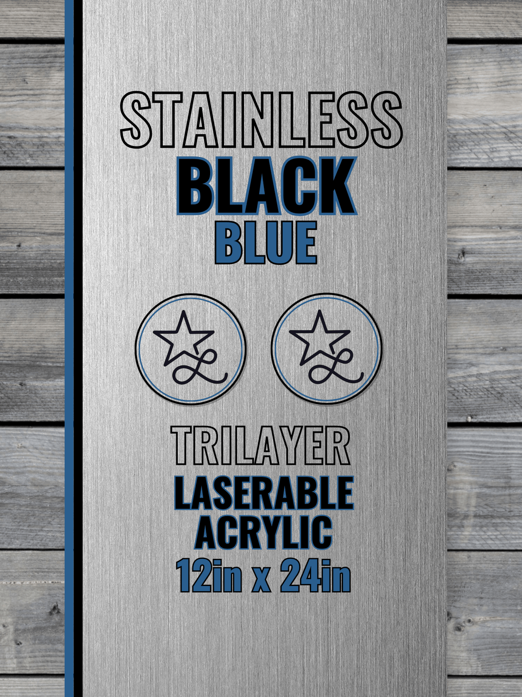 TriLayer Durra-Bull™ Laserable Acrylic – Lone Star Adhesive