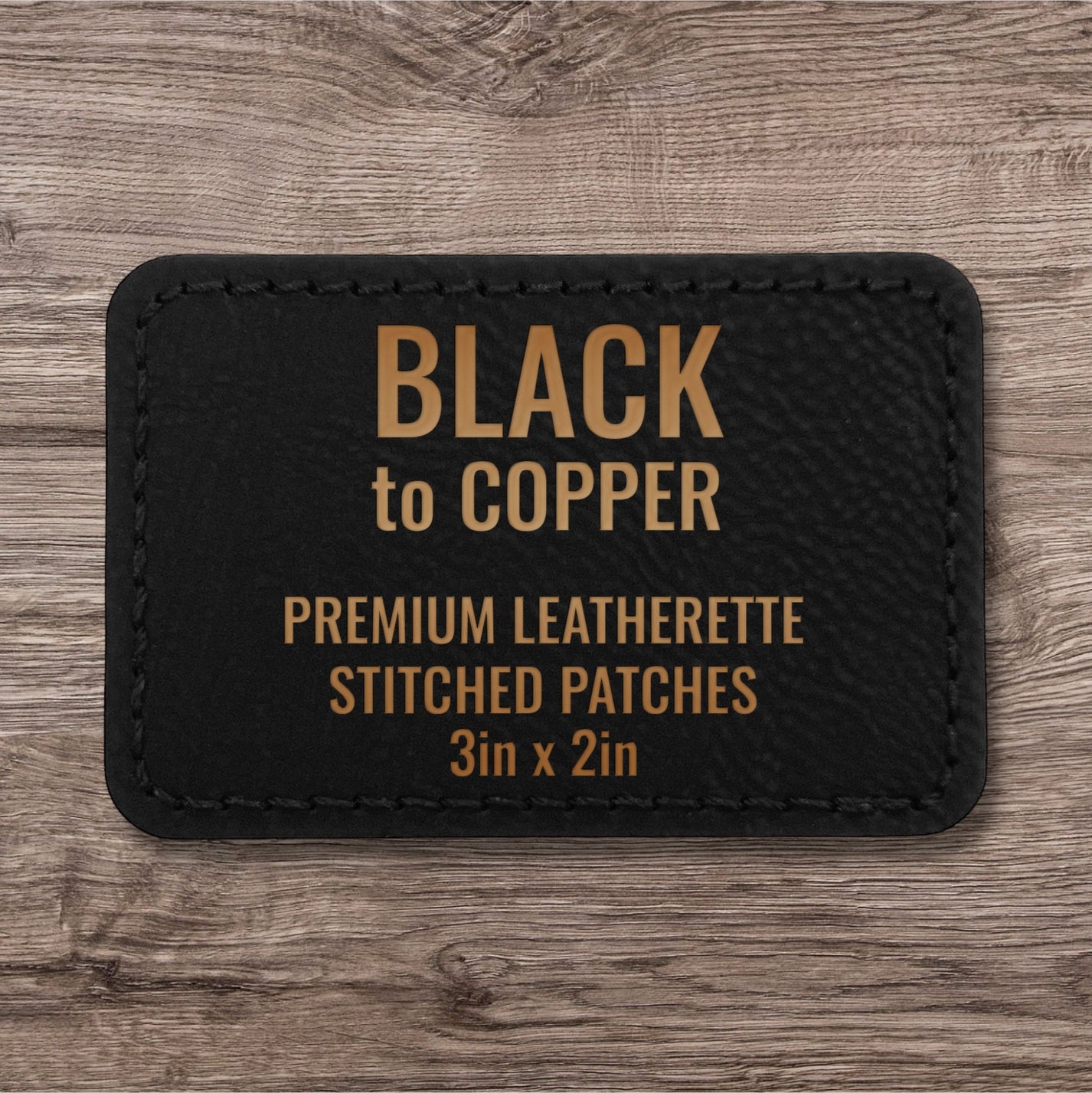 Stitched Premium Leatherette® Patches - 2"x3" Rectangle – Lone Star ...