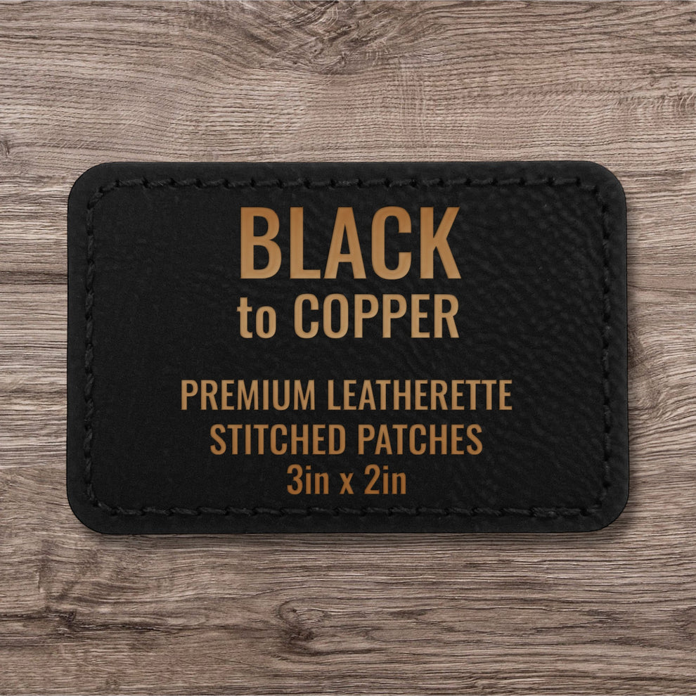 Stitched Premium Leatherette® Patches - 2"x3" Rectangle – Lone Star ...