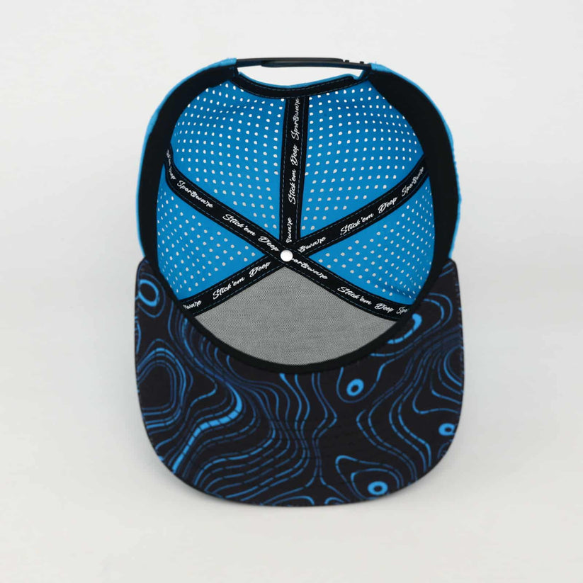 blue front with topo top and bill with blue back – Lone Star Adhesive