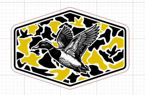 Camo Duck Hunting SVG - Laser Engraving File for Hat Patches – Lone ...