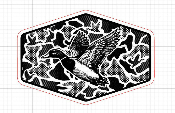 Camo Duck Hunting SVG - Laser Engraving File for Hat Patches – Lone ...
