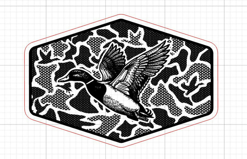 Camo Duck Hunting SVG - Laser Engraving File for Hat Patches – Lone ...