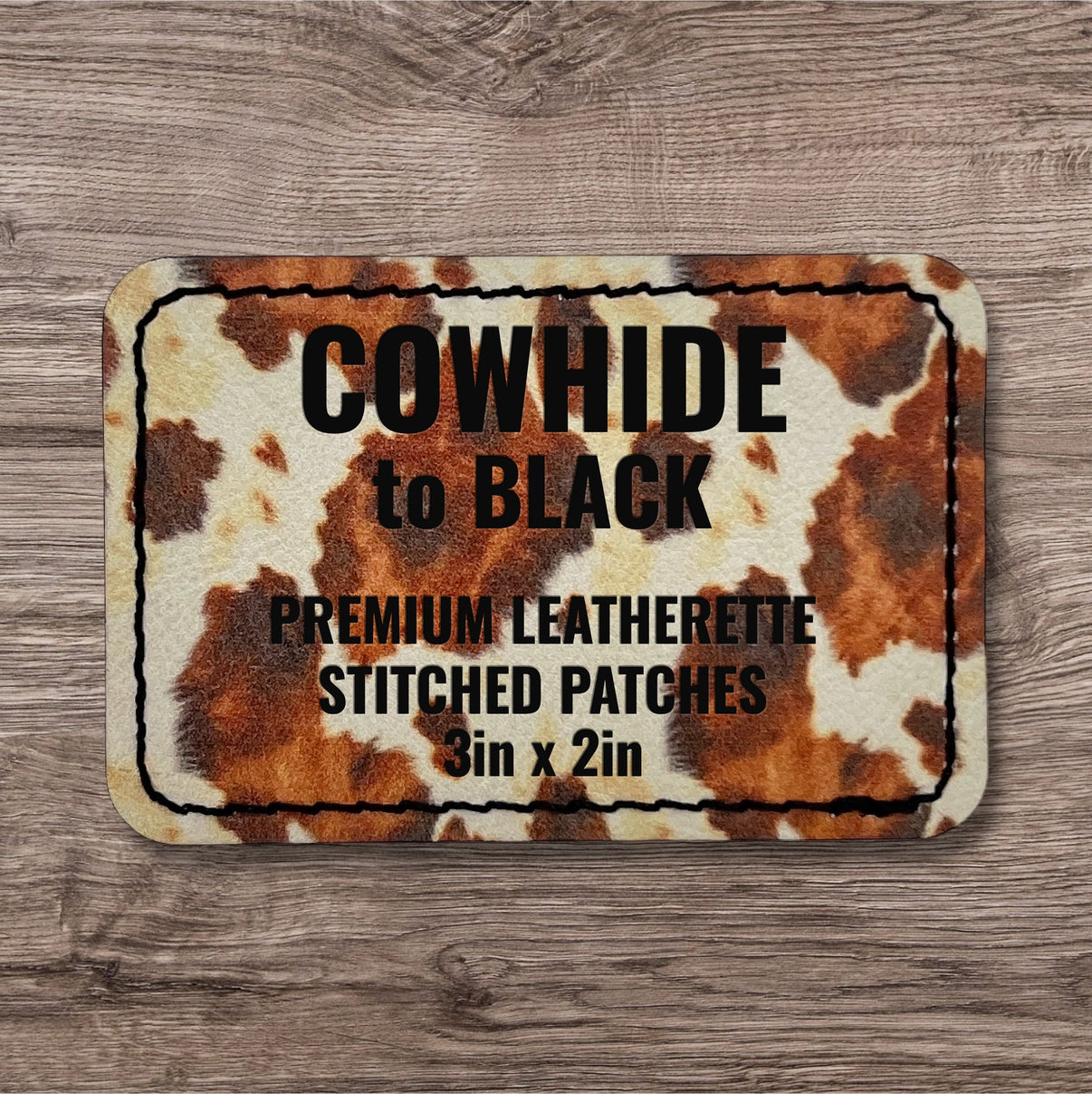 Stitched Premium Leatherette® Patches - 2"x3" Rectangle – Lone Star Adhesive