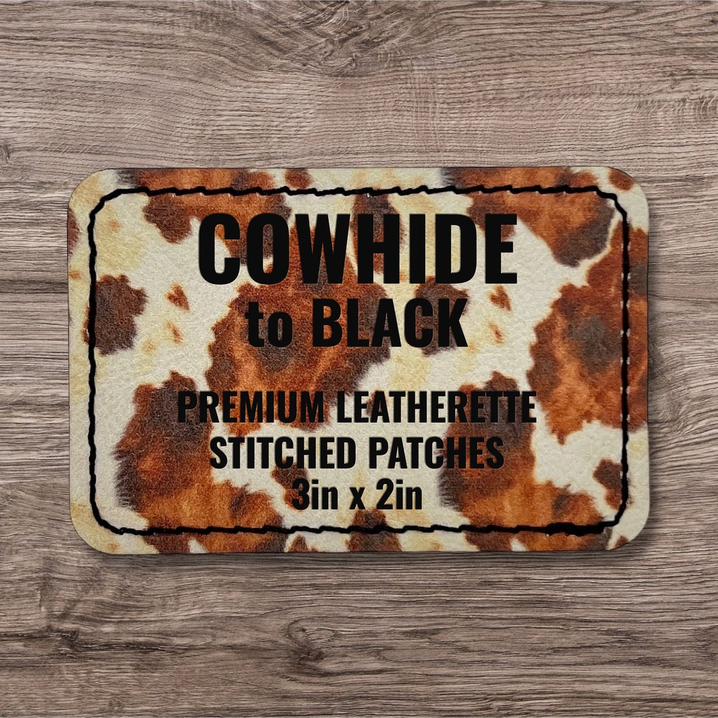 Stitched Premium Leatherette® Patches - 2"x3" Rectangle – Lone Star ...