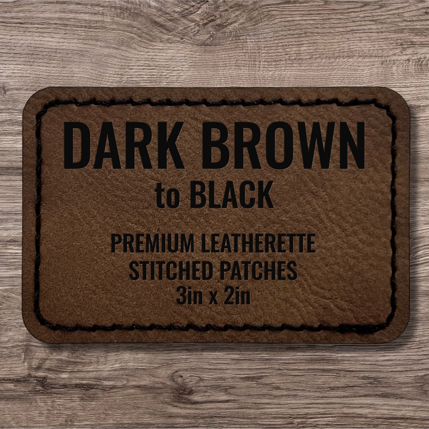Stitched Premium Leatherette® Patches - 2"x3" Rectangle – Lone Star ...