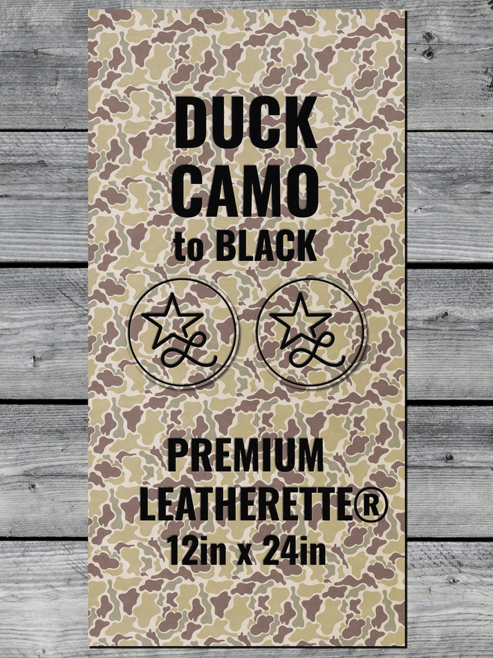 Duck Camo / Black Durra-Bull Premium Leatherette® Sheets (12x24) – Lone ...