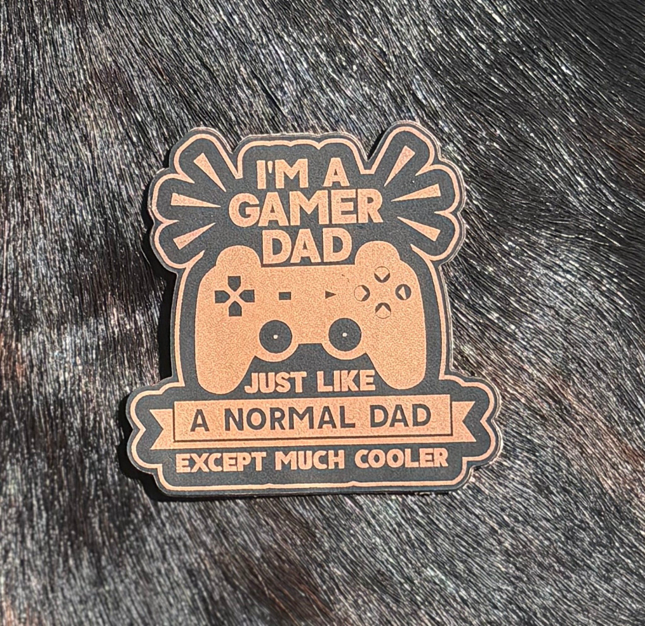 Engraved Gamer Dad Patch – Lone Star Adhesive