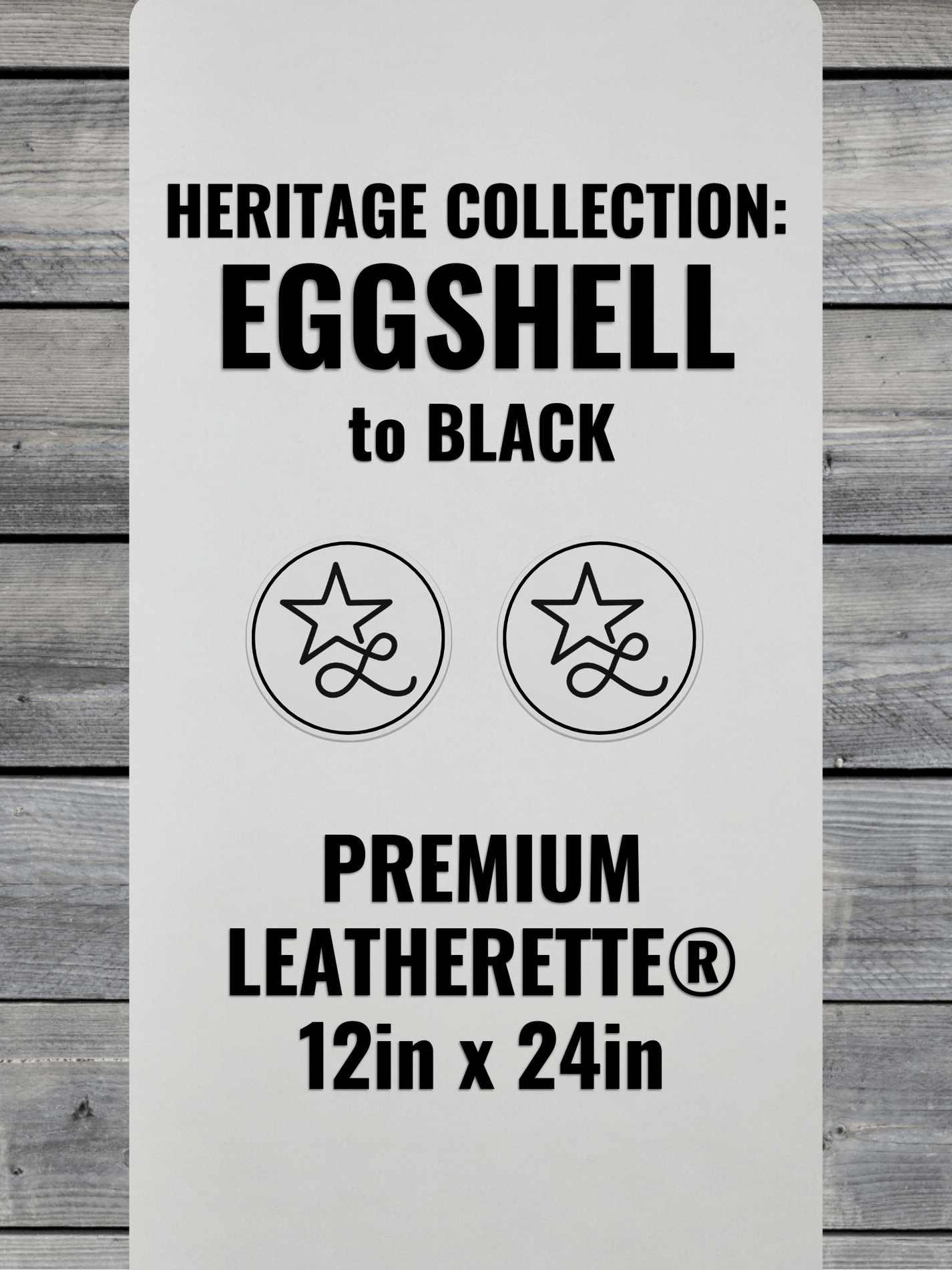 Heritage Collection: Eggshell / Black Durra-Bull Premium Leatherette ...