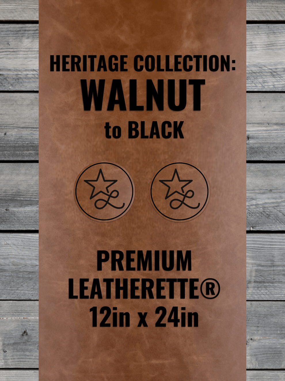 Heritage Collection: Walnut Durra-Bull Premium Leatherette® Sheets (12 ...