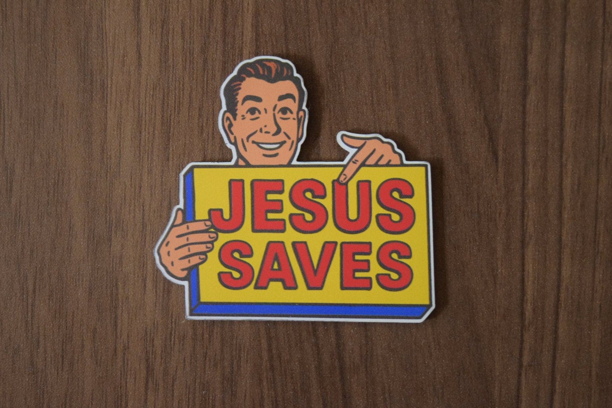 "Jesus Saves" UV Printed Patches – Lone Star Adhesive
