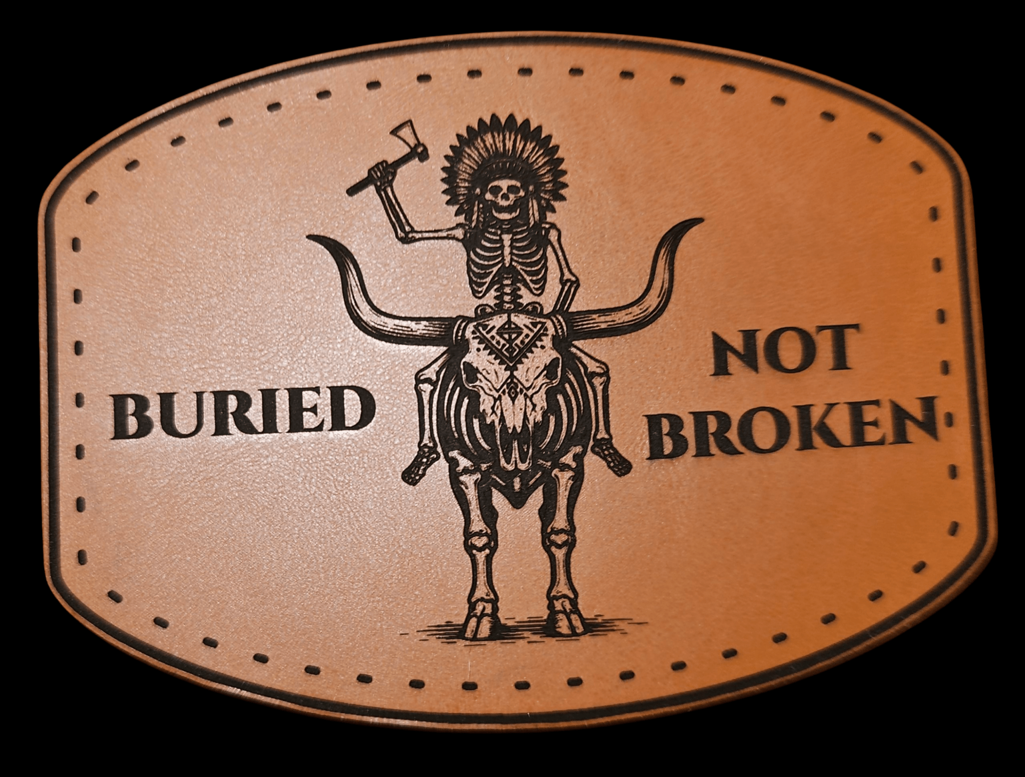 Native American Indian Bull Skeleton - Buried Not Broken – Lone Star ...