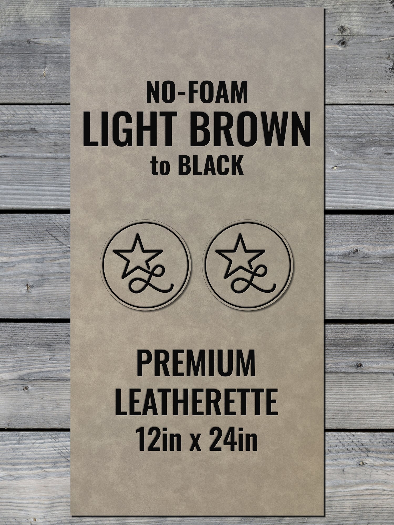 NO-FOAM Light Brown/Black Durra-Bull Leatherette Sheets (12x24) – Lone ...