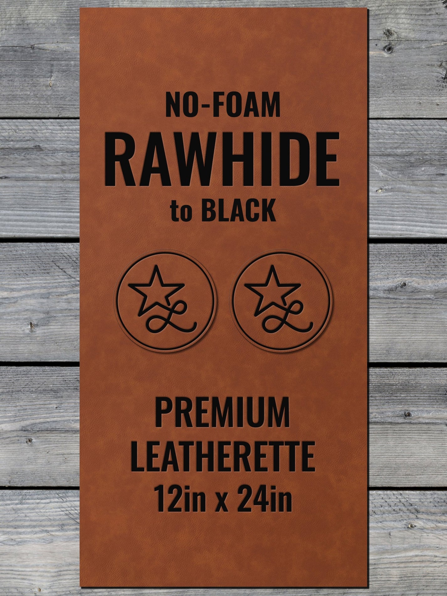 NO-FOAM Rawhide/Black Durra-Bull Leatherette Sheets (12x24) – Lone Star ...