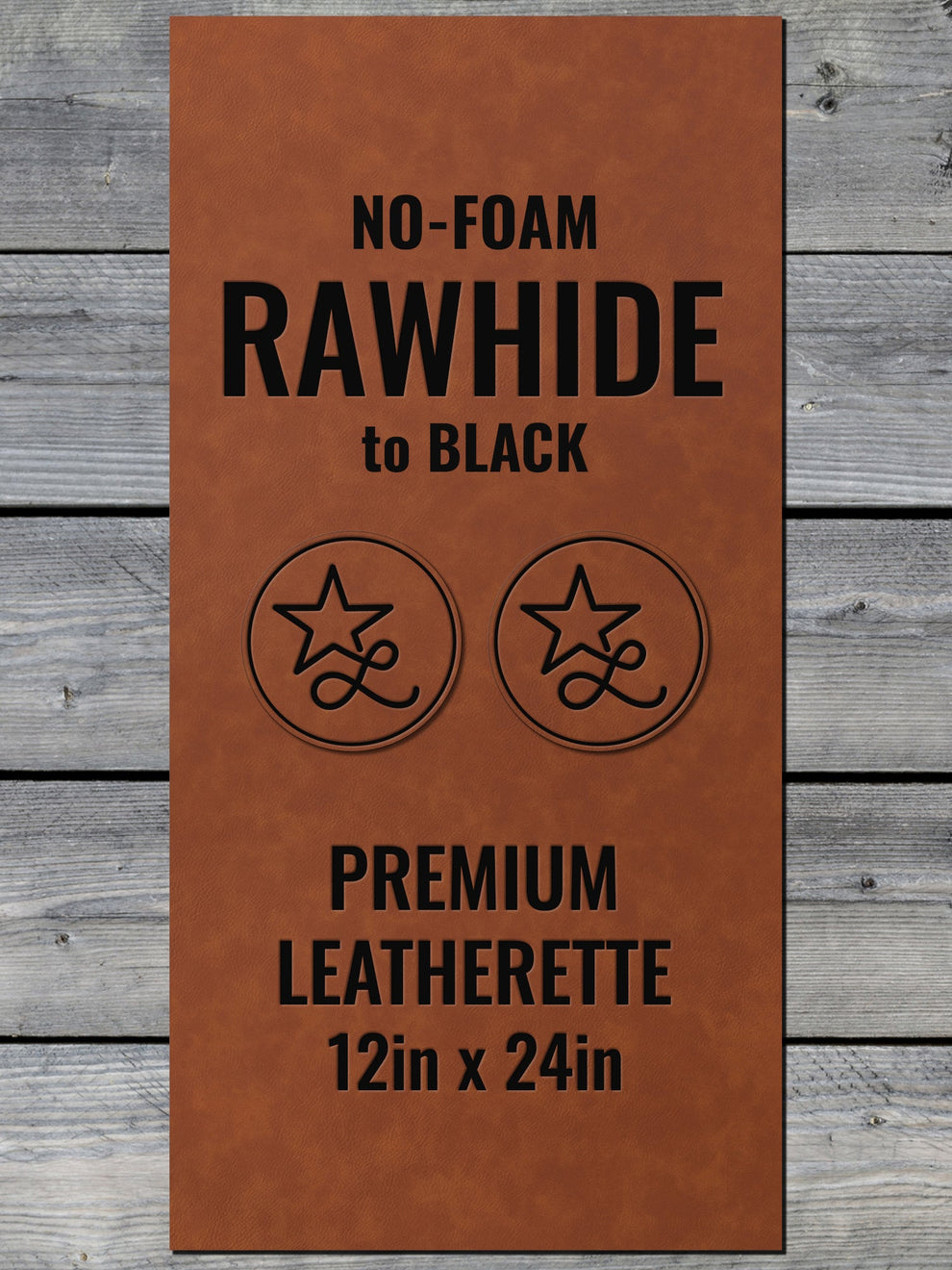 NO-FOAM Rawhide/Black Durra-Bull Leatherette Sheets (12x24) – Lone Star ...