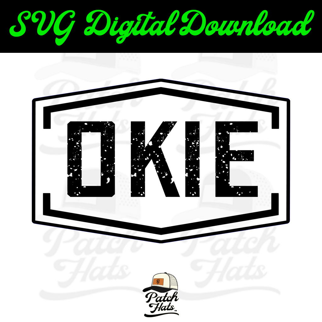 OKIE SVG Hat Patch File – Lone Star Adhesive
