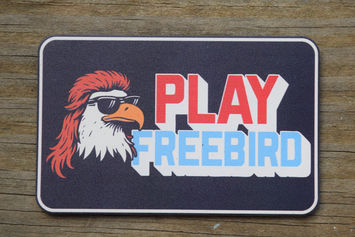 "Play FreeBird" UV Printed Patches – Lone Star Adhesive