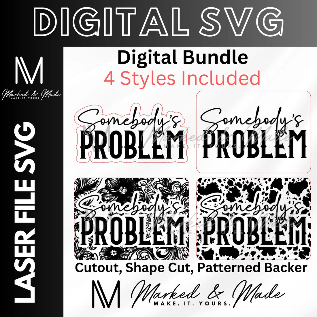 Somebody's Problem Hat Patch SVG Bundle | Western Boho – Lone Star Adhesive