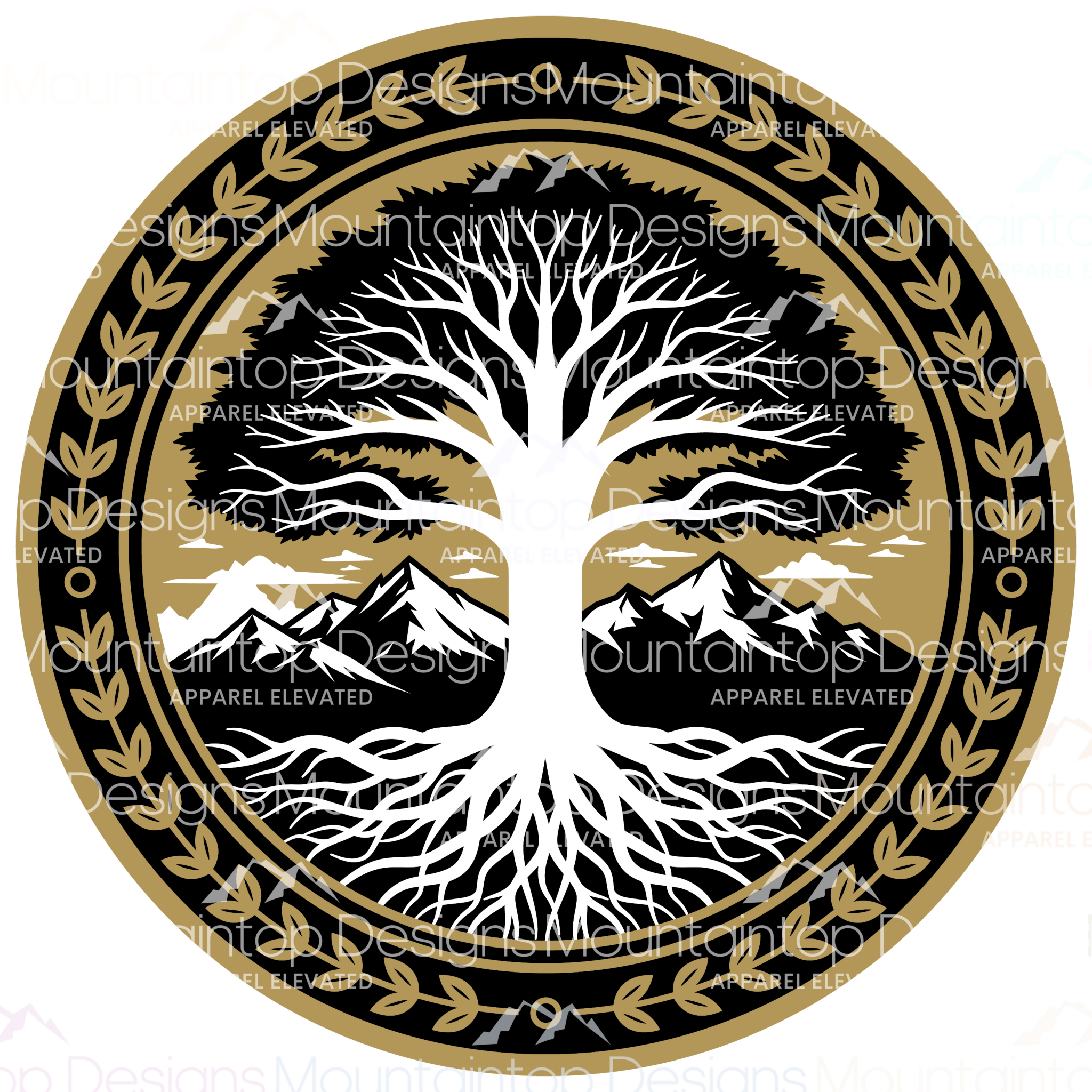Tree of Life Circular – SVG & Lightburn Digital File for Tri-Layer Eng ...