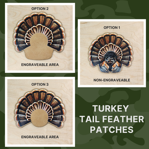 UV Printed Turkey Tail Feather Patches – Lone Star Adhesive