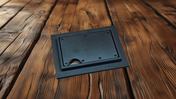 Wallet jig for laser engraving – Lone Star Adhesive